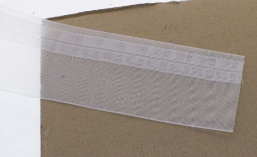 SilentGliss 80mm White Wave Transparent Heading Tape – binneywood