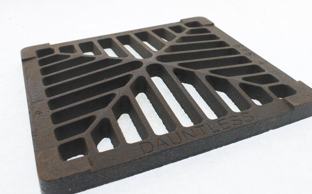 2 x Square 6" (150mm) Cast Iron Heavy Duty Gully Grid Drain Cover Grat ...