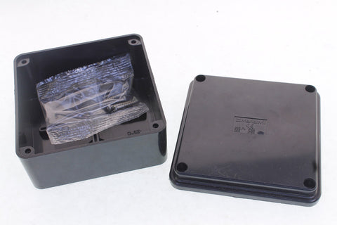 ABS BLACK PLASTIC ELECTRONICS PROJECT BOX ENCLOSURE 100 X 100 X 55mm ...