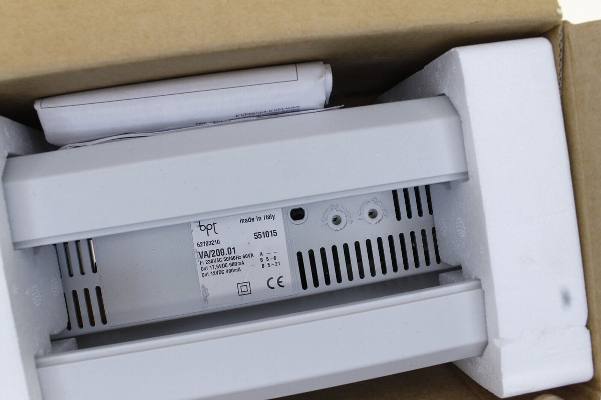 CAME BPT Access control VA/200.01 Power supply and control unit ...