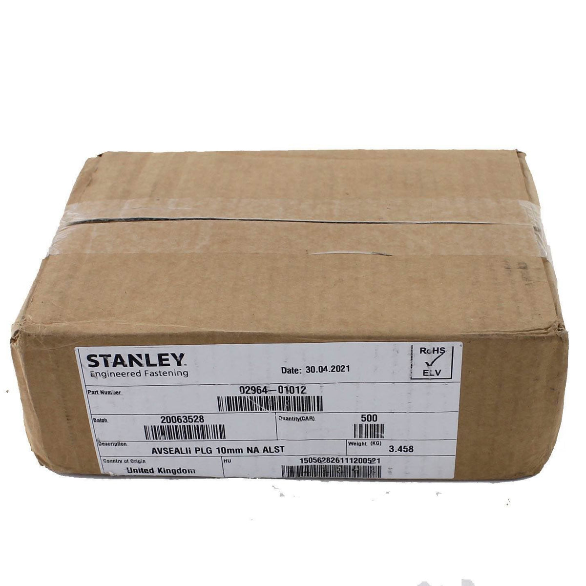 Avdel Avseal II 02964-01012 High Pressure Series Blind Sealing Plug 10 ...